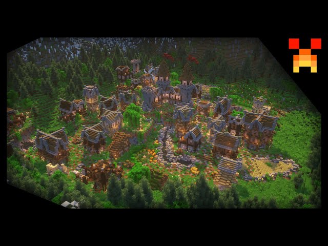 Small Medieval Valley Town Minecraft Map