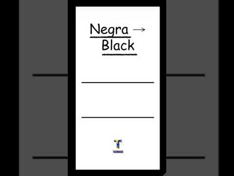 Spanish Color | Negra - Black | Tadmads