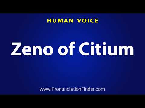 How To Pronounce Zeno of Citium