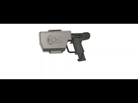 Halo 3 ODST SOCOM Holster 3D Modeling for 3D Printed Props
