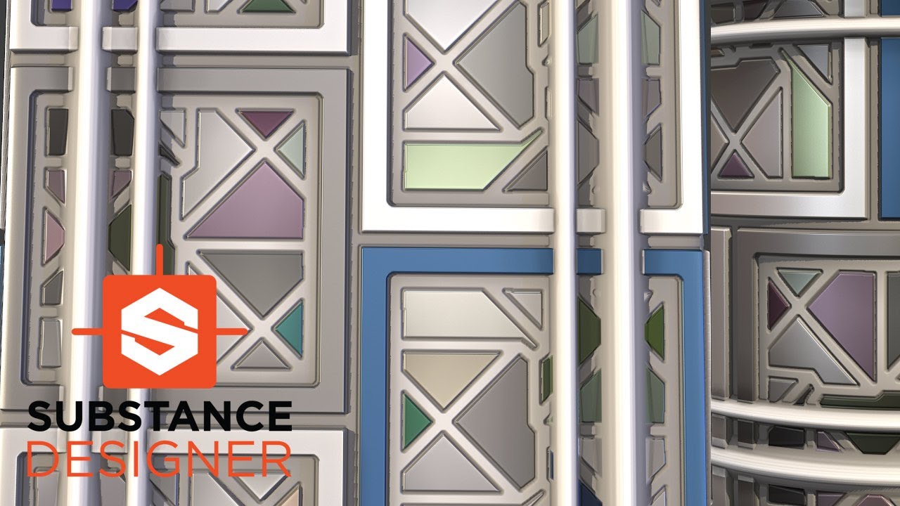 Substance Designer  - Stylized SciFi Material