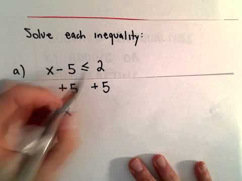 Solve Inequalities with Addition or Subtraction — Examples - Expii