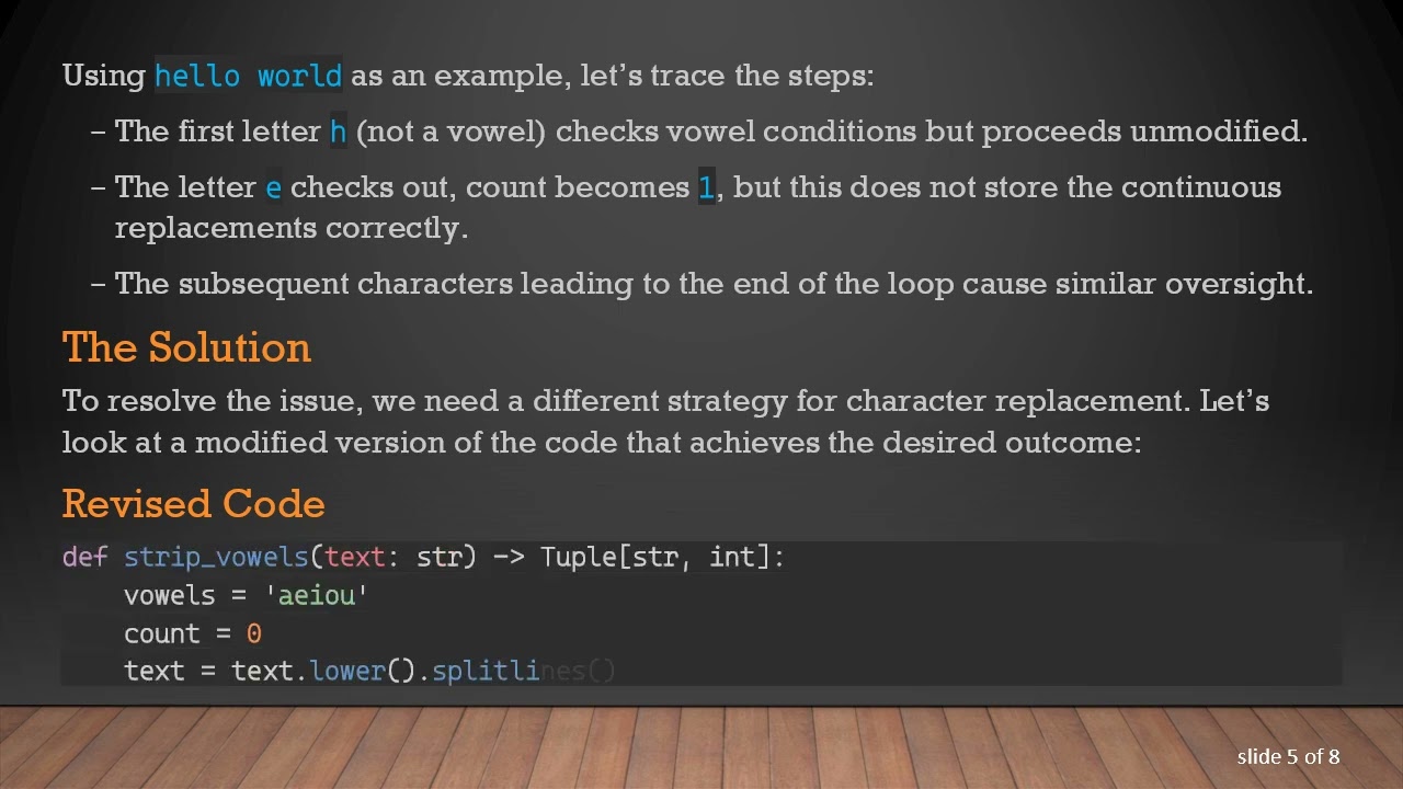 How to Correctly Replace Vowels in a String with Python