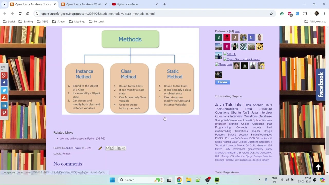 Class/Static methods & dataclass in Python