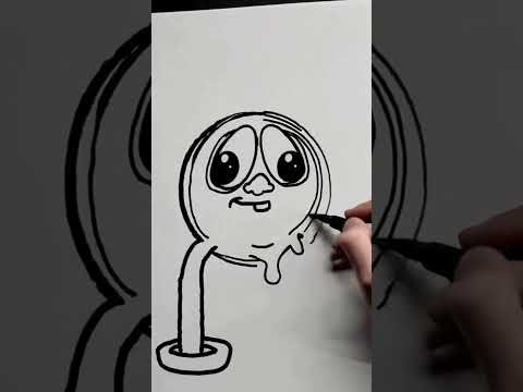 Cute Lamp Character Drawing ✏️💡 #Shorts