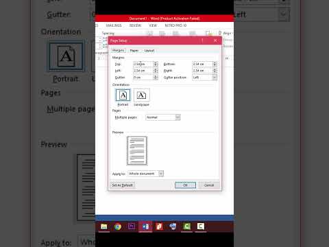 Merubah ukuran kertas menjadi F4 Microsoft Word #videotutorial #microsoft #tutorial