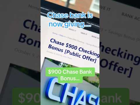 Chase just announced a $900 bonus for anyone with a new savings/checking account…