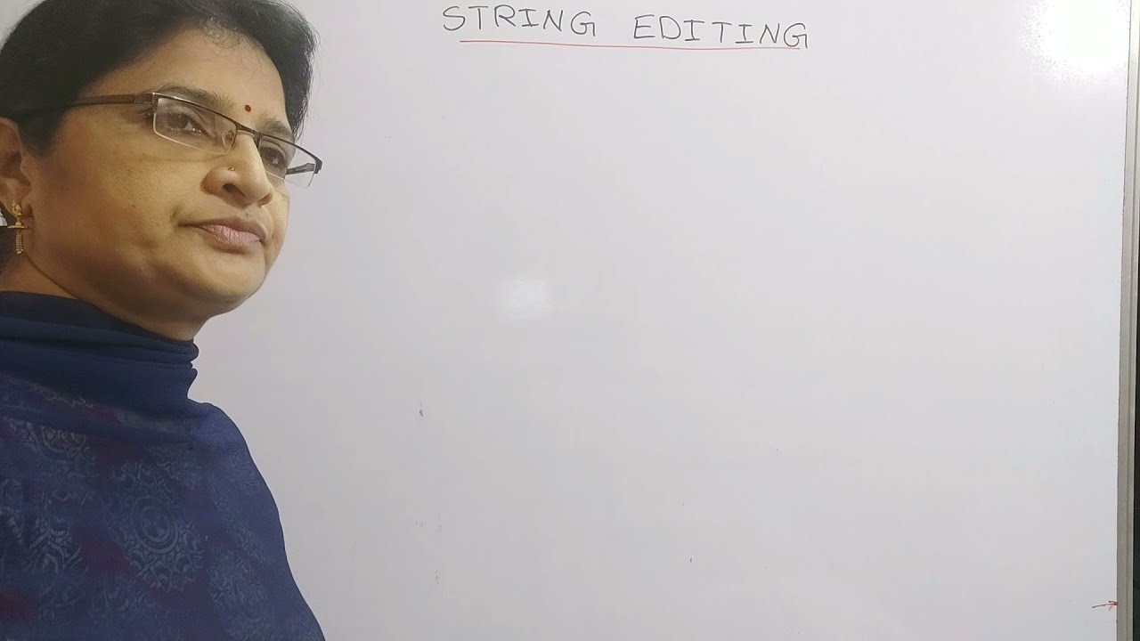 Dynamic Programming String Editing Introduction