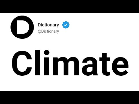 Climate Meaning In English