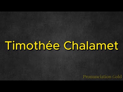 How to Say Timothée Chalamet - Pronounce it Correctly Every Time!