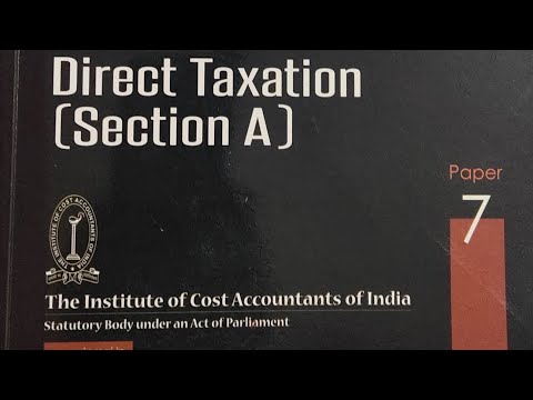 CMA Inter syllabus 2022 Study material of Direct Taxation Books review 📚