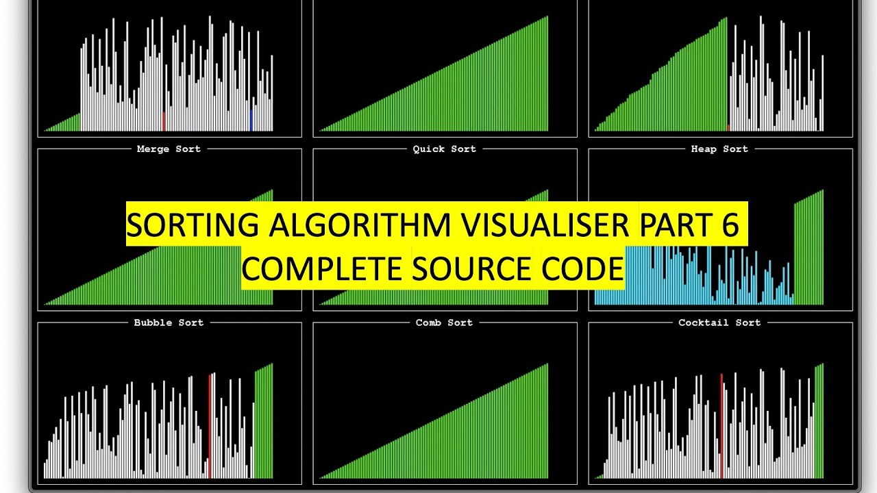 Sorting Algorithm Visualisation Part 6 | Complete Source Code Java