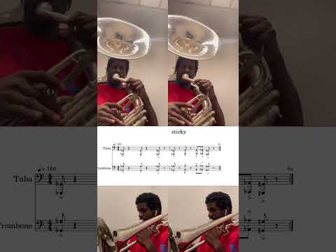 Sticky - Tyler The Creator #sticky #tylerthecreator #fyp #tuba #trombone #cover