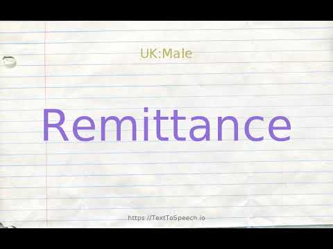 How to pronounce remittance