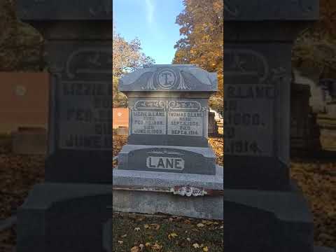 "Lane" family name gravestone in cemetery