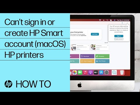 Cannot sign in to or create an HP Smart account in macOS | HP Printers | HP Support
