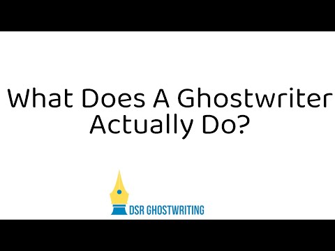 What does a ghostwriter do?