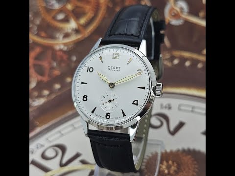 Watch START Mechanical Men's Wristwatch 2MCHZ 17 JEWELS Vintage Style USSR