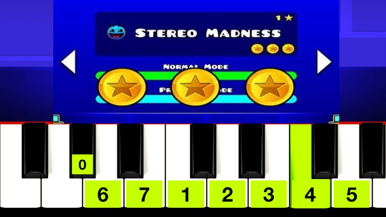 Piano Geometry Dash FACILE ⭐⭐⭐ - Au Piano.Fr