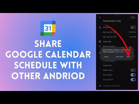 How to Share Google Calendar Schedule with Others on Android 2024 (EASY!) | Google Calendar Guide!!!