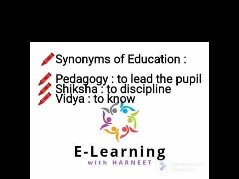 Synonyms of Education