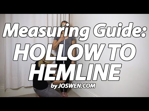 Hollow to Hemline - Dress Measuring Guide by JOSWEN.COM