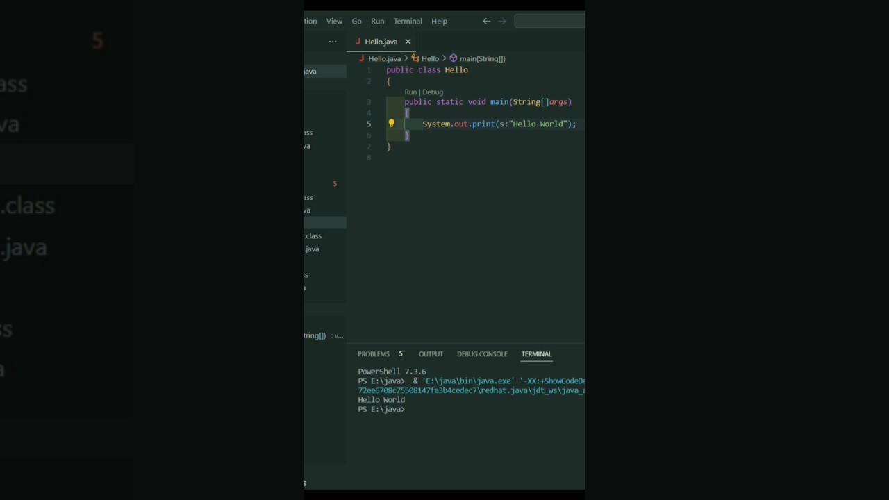 Java programming Hello World Program #javaprogramming #helloworld