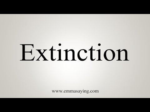 How To Say Extinction