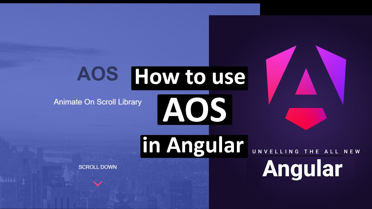 How to use AOS animation in Angular project?