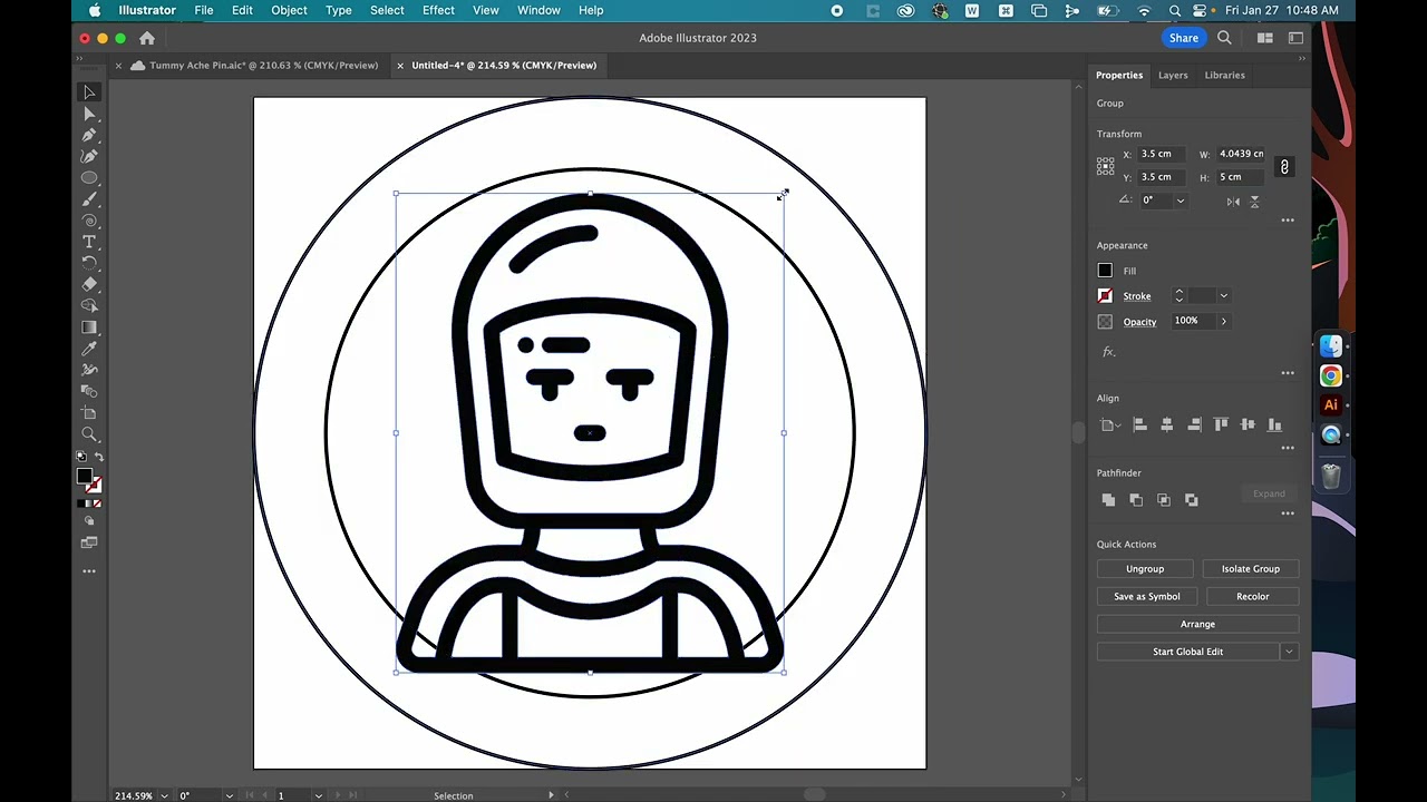 Creating Pin Designs in Adobe Illustrator