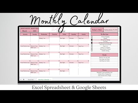 Monthly Calendar Google Sheet, Calendar 2023 Template in Excel, Monthly Calendar Excel Sheet Google