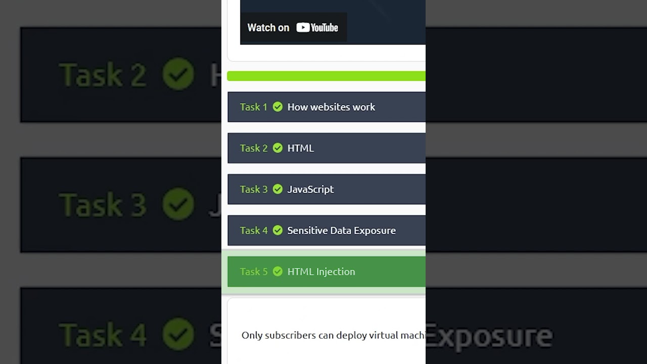 HTML Injection | Answer the Questions Below Series #shorts #thm #tryhackme