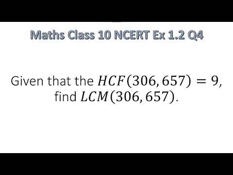 Given that the HCF(306, 657) = 9, find LCM(306, 657)