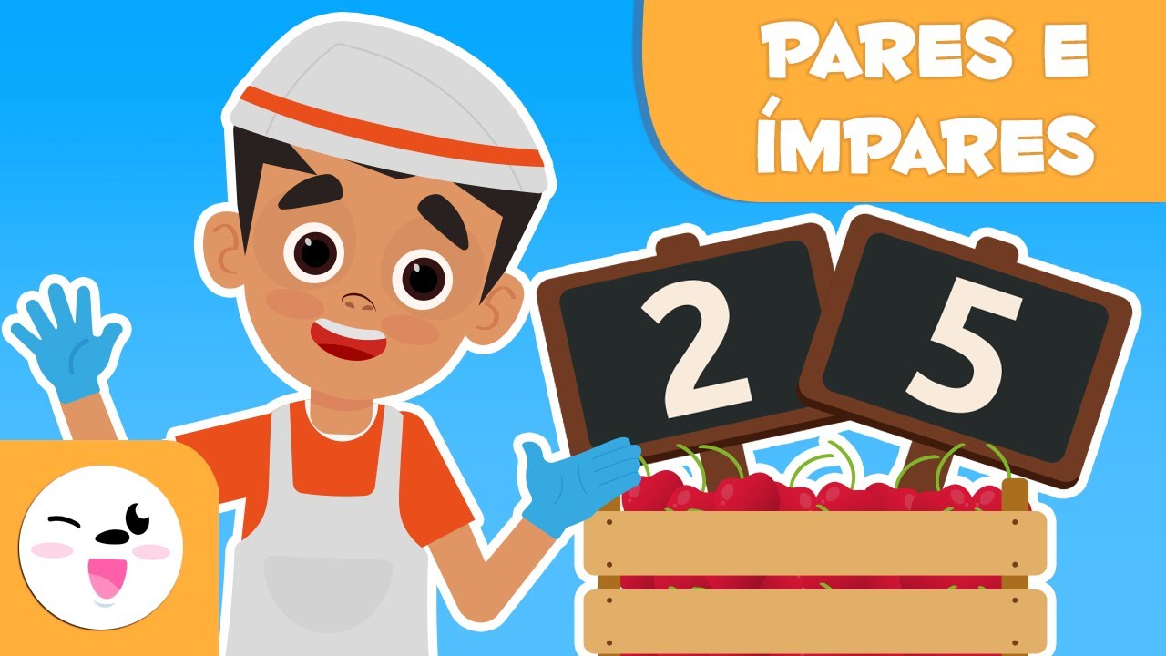 Números pares e números ímpares - Matemática para crianças