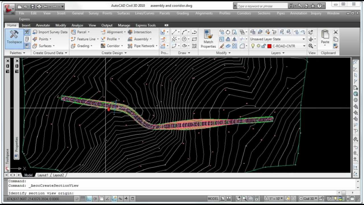 AutoCad Civil 3D - Creating Cross Sections