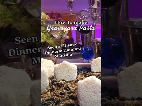 Graveyard Pasta π» Watch #disneydinners: #hauntedmansion on my channel!