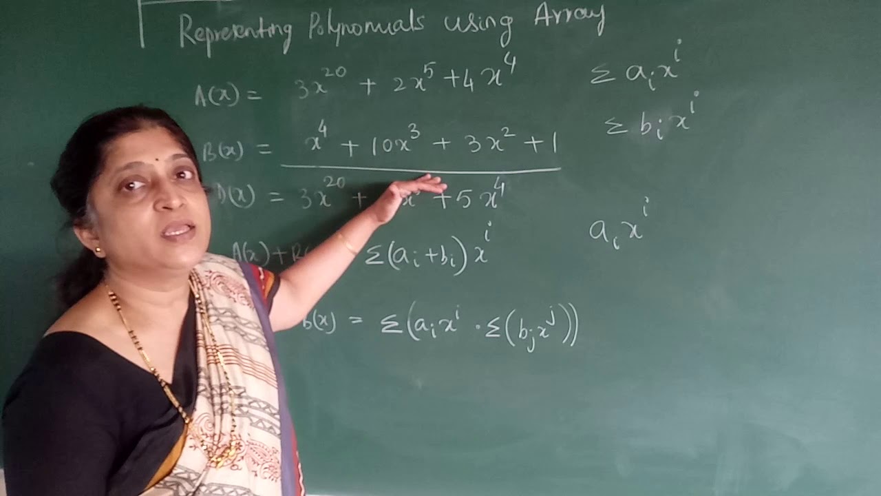 Introduction to Polynomial using Arrays