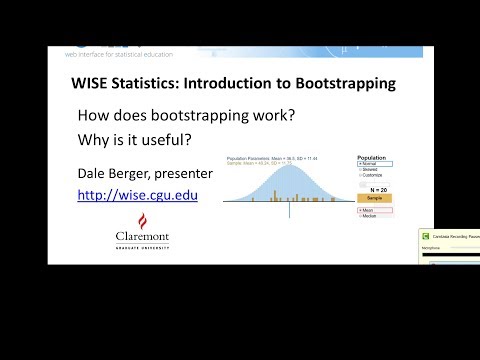 WISE Statistics: Introduction to Bootstrapping