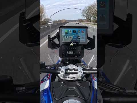BMW R1300 GS POV 230km/h German Autobahn, topspeed