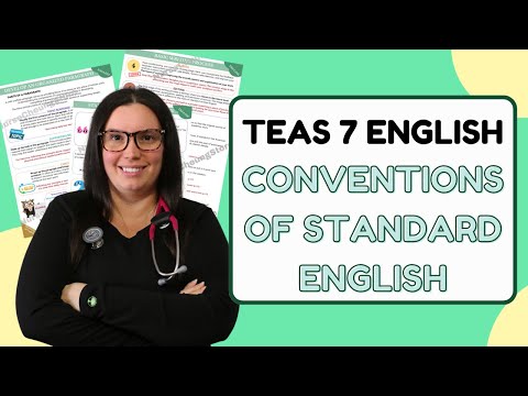 2025 ATI TEAS English Conventions of Standard English with Nurse Cheung (Practice Questions)