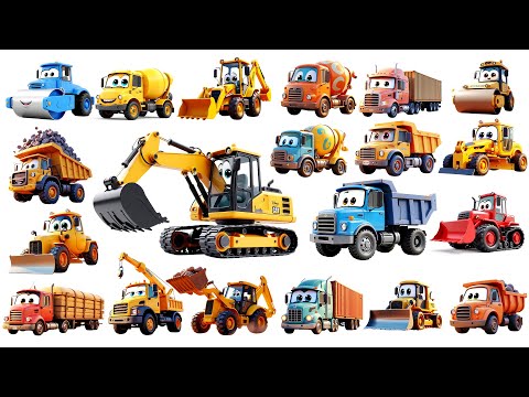 Construction Vehicles for Kids: Let's Build Together!???? + More Nursery Rhymes & Kids Songs