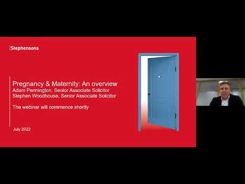 Employment Law & Pregnancy - Maternity Leave | Webinar