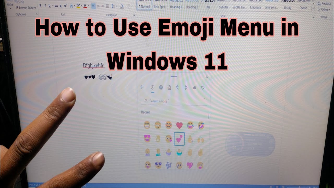 How to Use The Emoji Menu in Windows 11/10 PC/Laptop Secret Keyboard ShortcutKey? #macnitesh#emoji