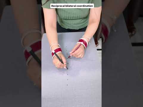 2 Bilateral coordination activity || brain gym || visual motor coordination || #ytshorts #bilateral