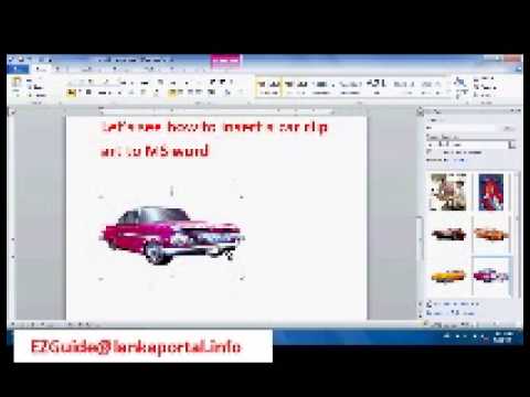 How to Insert Clip Art & Images in MS Word - Lesson 02
