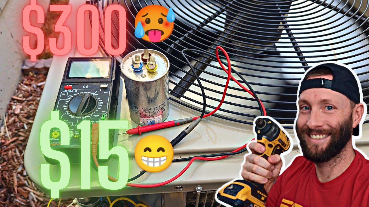 The MOST COMMON Air Conditioner Failure - Capacitor Test & Replacement
