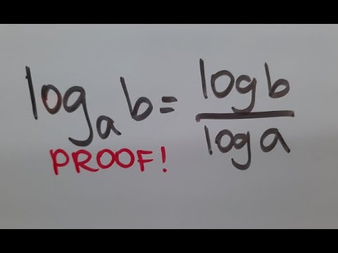 Proving the Change of Base Formula for Logarithms #shorts