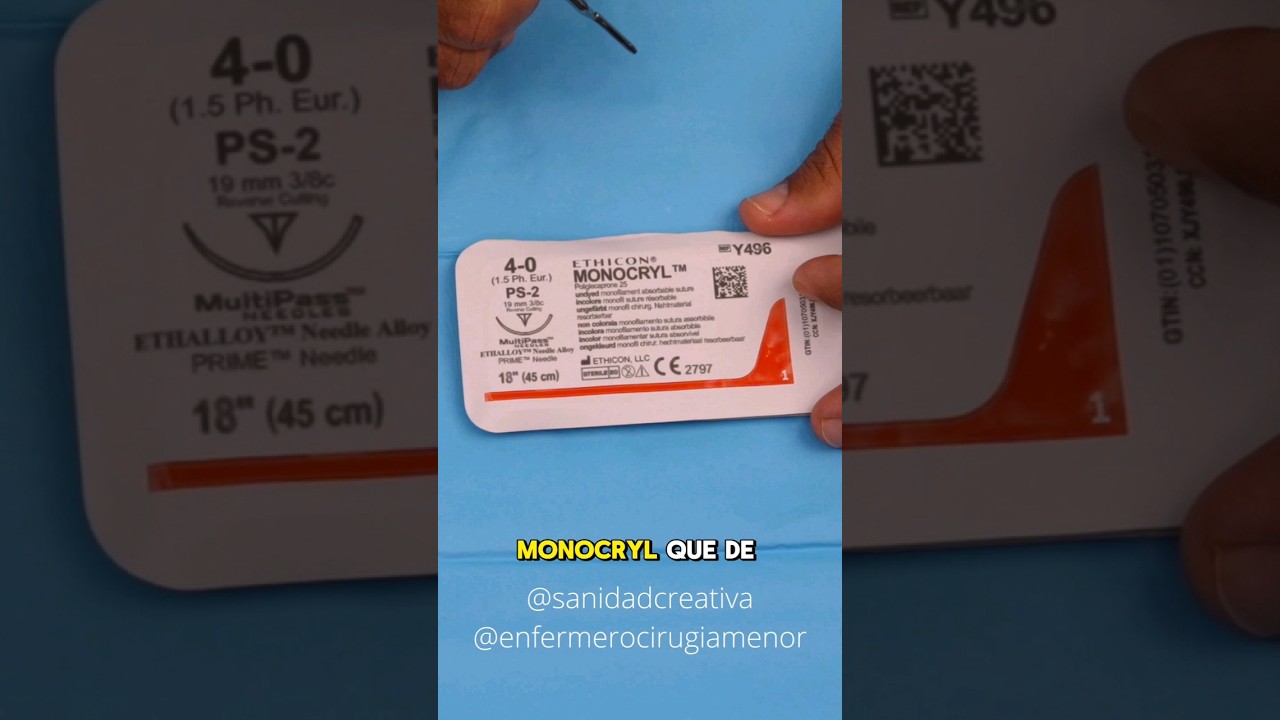 SUTURAS 6/7. ABSORBIBLE. MONOCRYL
