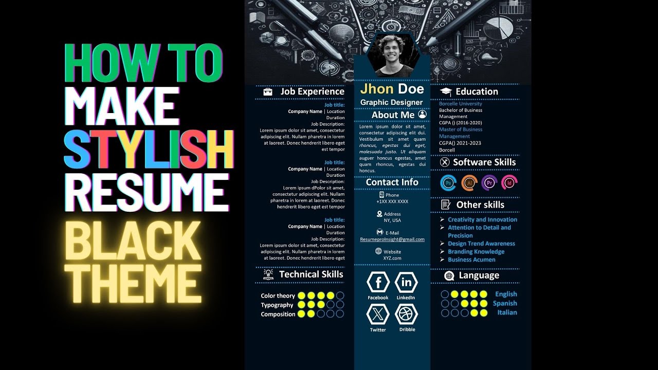 Want a CREATIVE Resume? Watch This Now