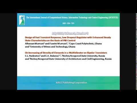 The International Journal of Information Technology and Control Engineering (IJCSITCE)